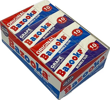 The Bazooka Company- Bazooka Bubble Gum Wallet Pack 12ct – Royal Wholesale