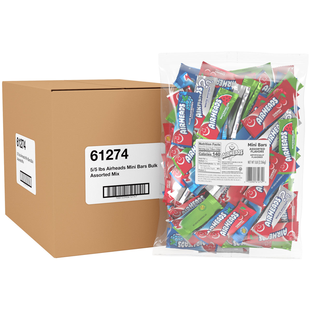Airheads Bulk Mini Bars Assorted 5lb – Royal Wholesale