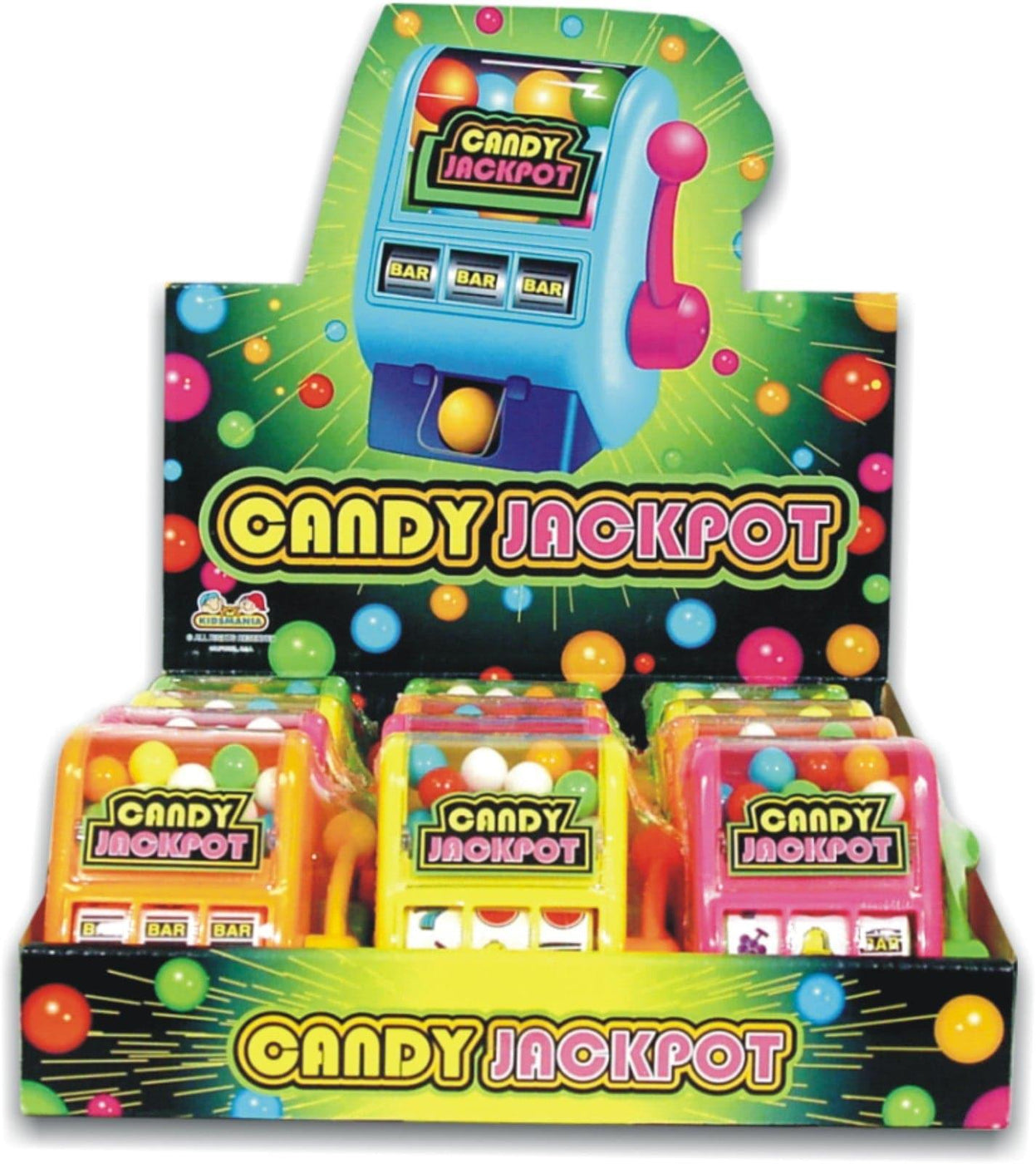 Kidsmania Slot Machine Candy Jackpot Dispensers 12ct - Royal Wholesale ...